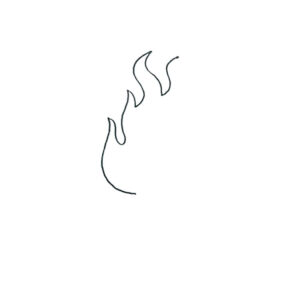 How to draw fire three different step-by-step instruction