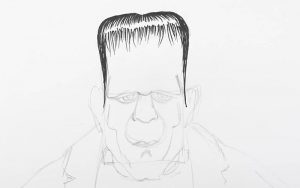 How to draw Frankenstein: Cute, Easy Draw Face and Head
