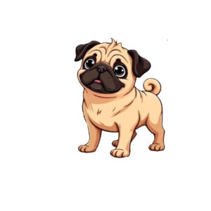 How to draw a Pug: Cute, Very Easy and separately his Face