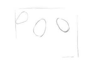 Horse side view: Step By Step, Easy, Simple and Front