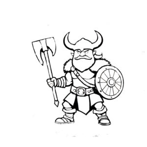 Viking Drawing: Easy, Simple, Step by Step and Skull