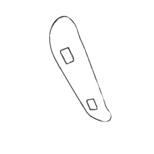Skateboard Drawing: Trippy, Easy, Sketch and Step by Step