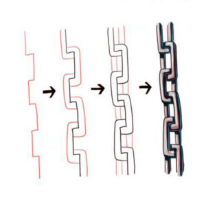 Chain Drawing: Link, Easy and Simple