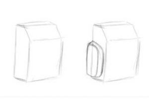 Backpack Drawing: Side View, Easy and Step by Step