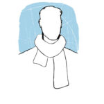 Scarf Drawing: On Person, Simple and Easy