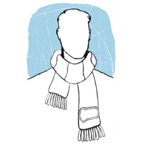 Scarf Drawing: On Person, Simple and Easy
