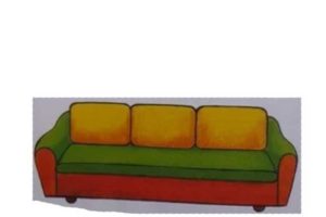 Couch Drawing: Easy, From The Side, Simple