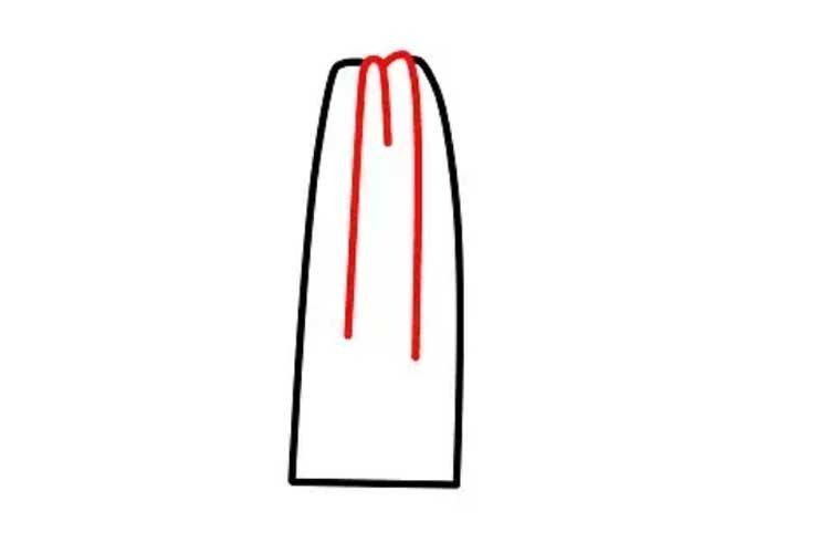 Scarf Drawing: On Person, Simple and Easy