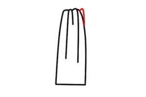 Scarf Drawing: On Person, Simple and Easy