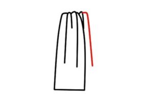 Scarf Drawing: On Person, Simple and Easy