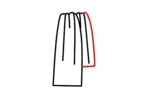 Scarf Drawing: On Person, Simple and Easy