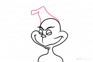 Grinch Drawing: Easy, Tutorial and Step by Step