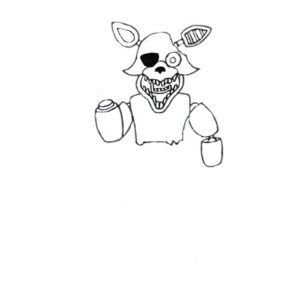 How to draw Foxy Fnaf: Easy and Simple