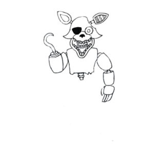 How to draw Foxy Fnaf: Easy and Simple