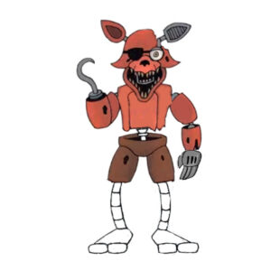 How to draw Foxy Fnaf: Easy and Simple