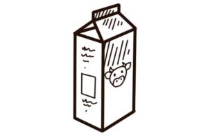 Draw Milk Carton Easy and Step by Step