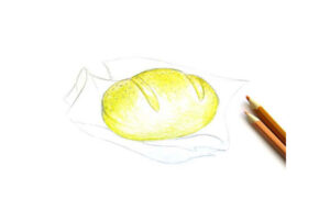 How to draw bread: Easy, Simple and Step by Step